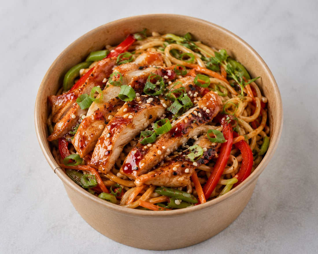 Sweet Chilli Chicken Noodle Bowl – Crave and Crumb